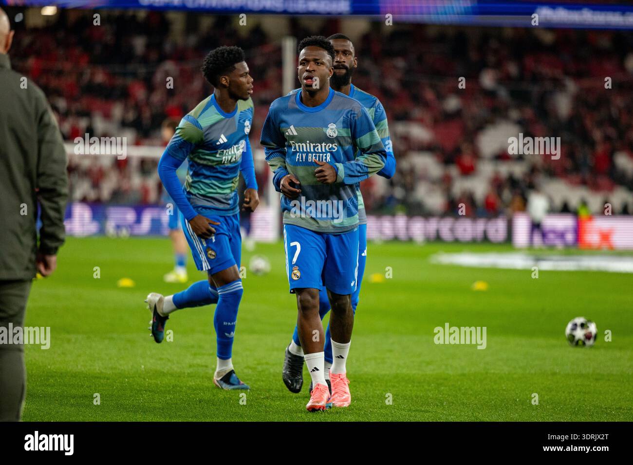 Vinicius Vini Jr seen during Champions League play off game between SL ...