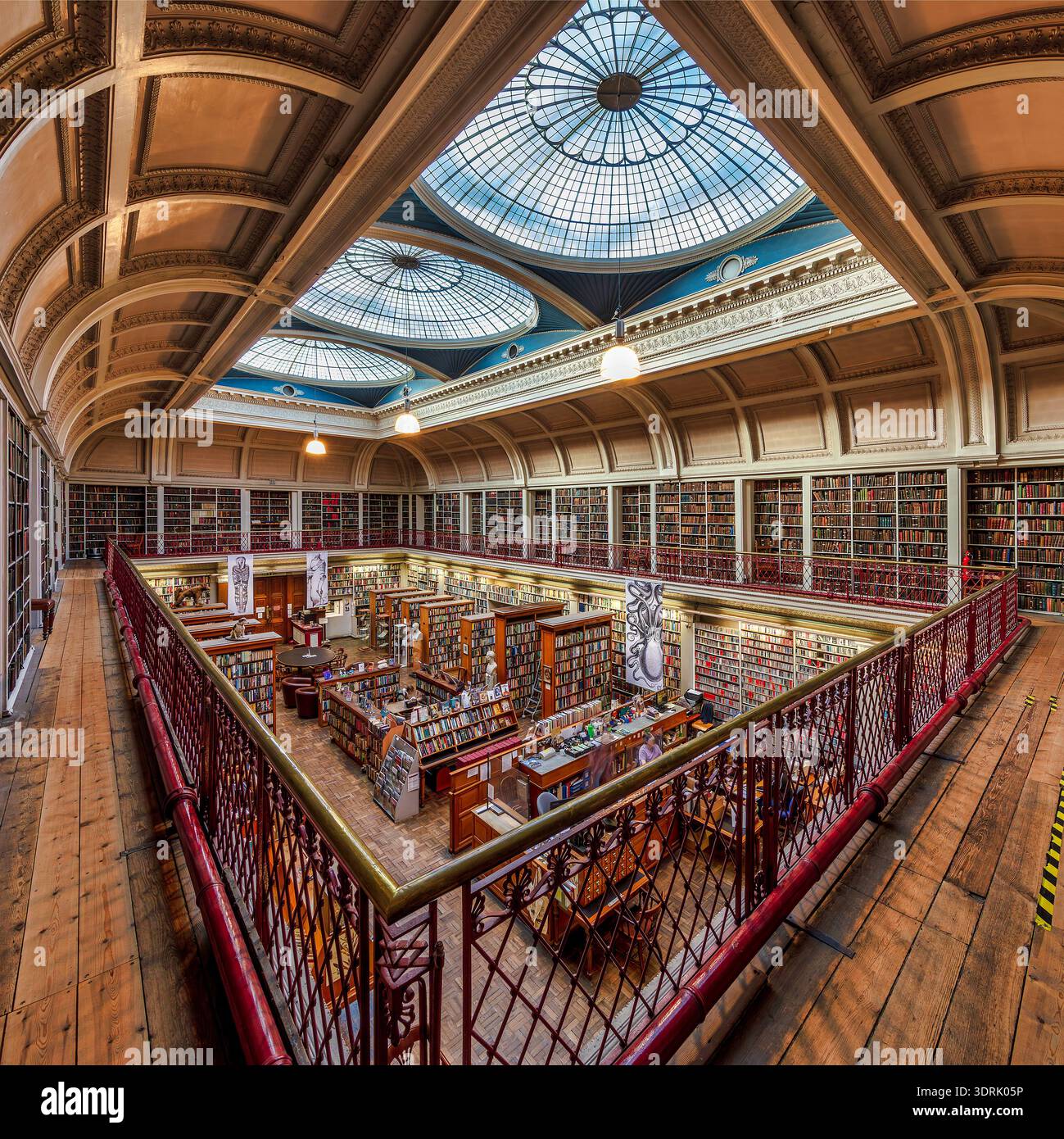 A daytime internal view of the Lit and Phil Library in Newcastle upon ...
