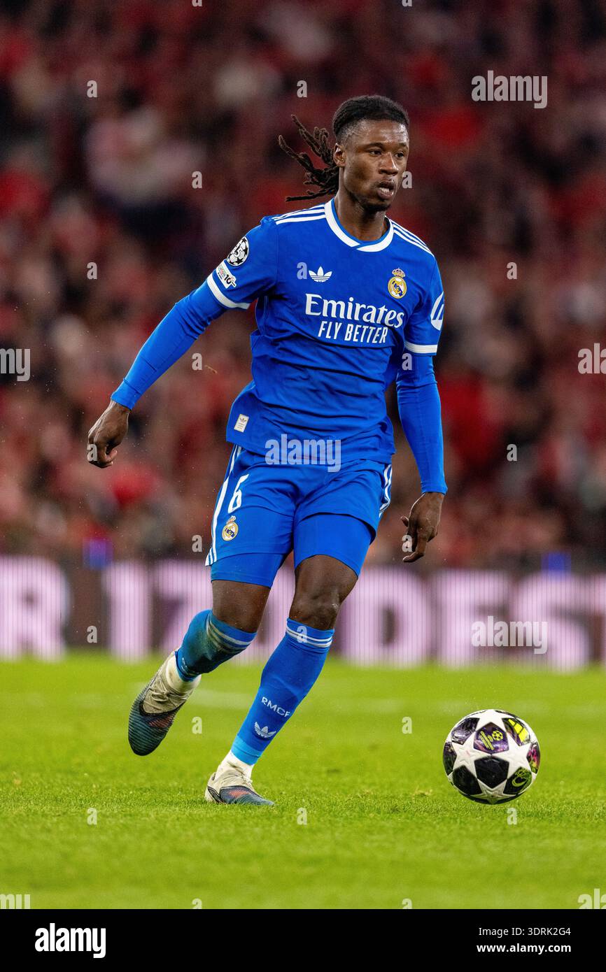 Eduardo Camavinga seen during Champions League play off game between SL ...