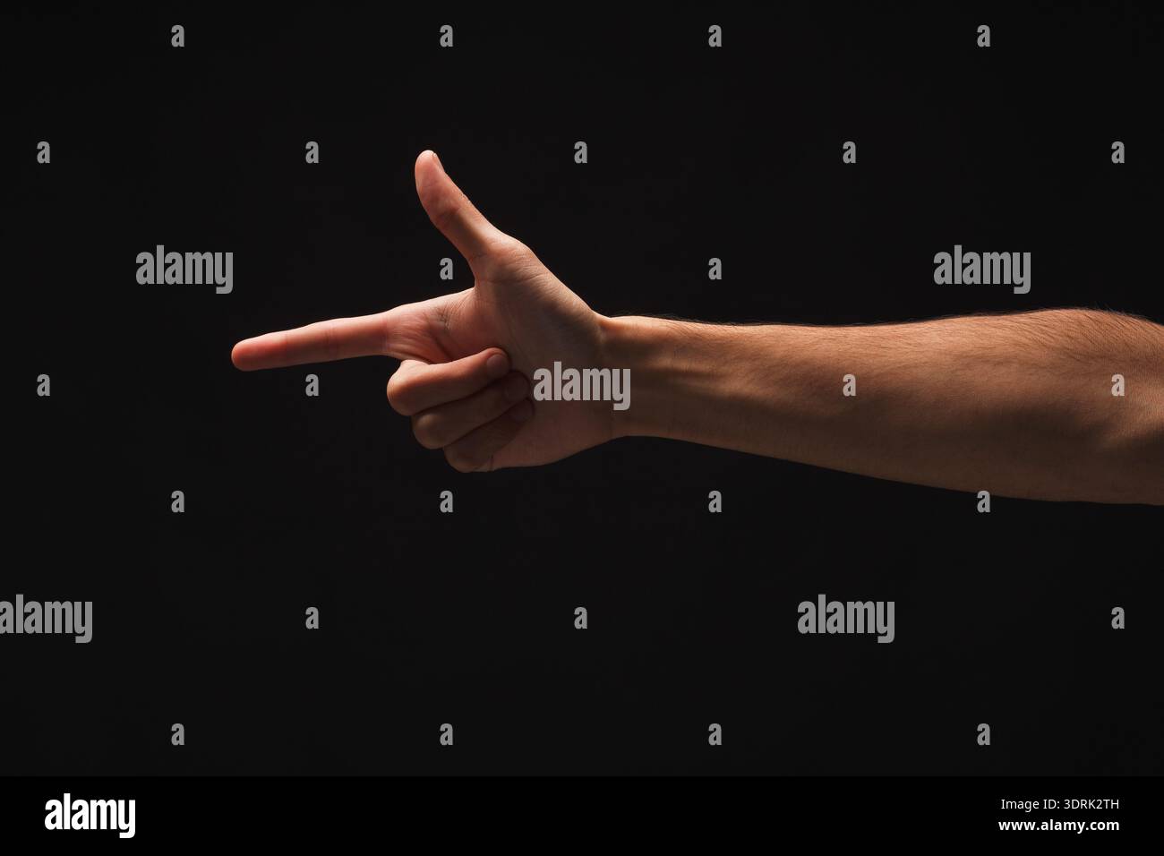 Hand Gestures Represent Actions in a Dark Setting, Showcasing a ...