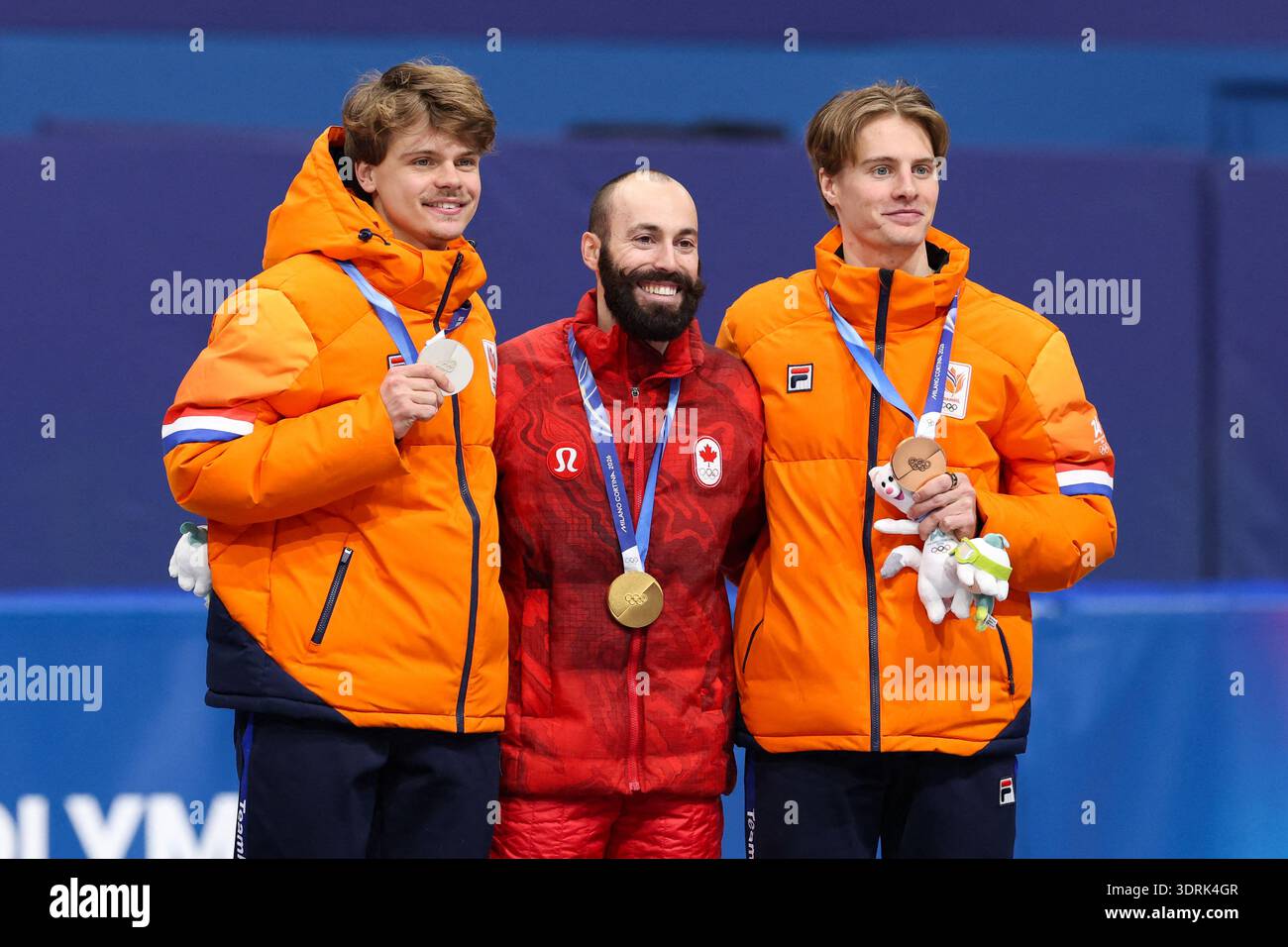 Milan, Italy. 18th Feb, 2026. Silver medalist Melle van 't Wout of Team ...