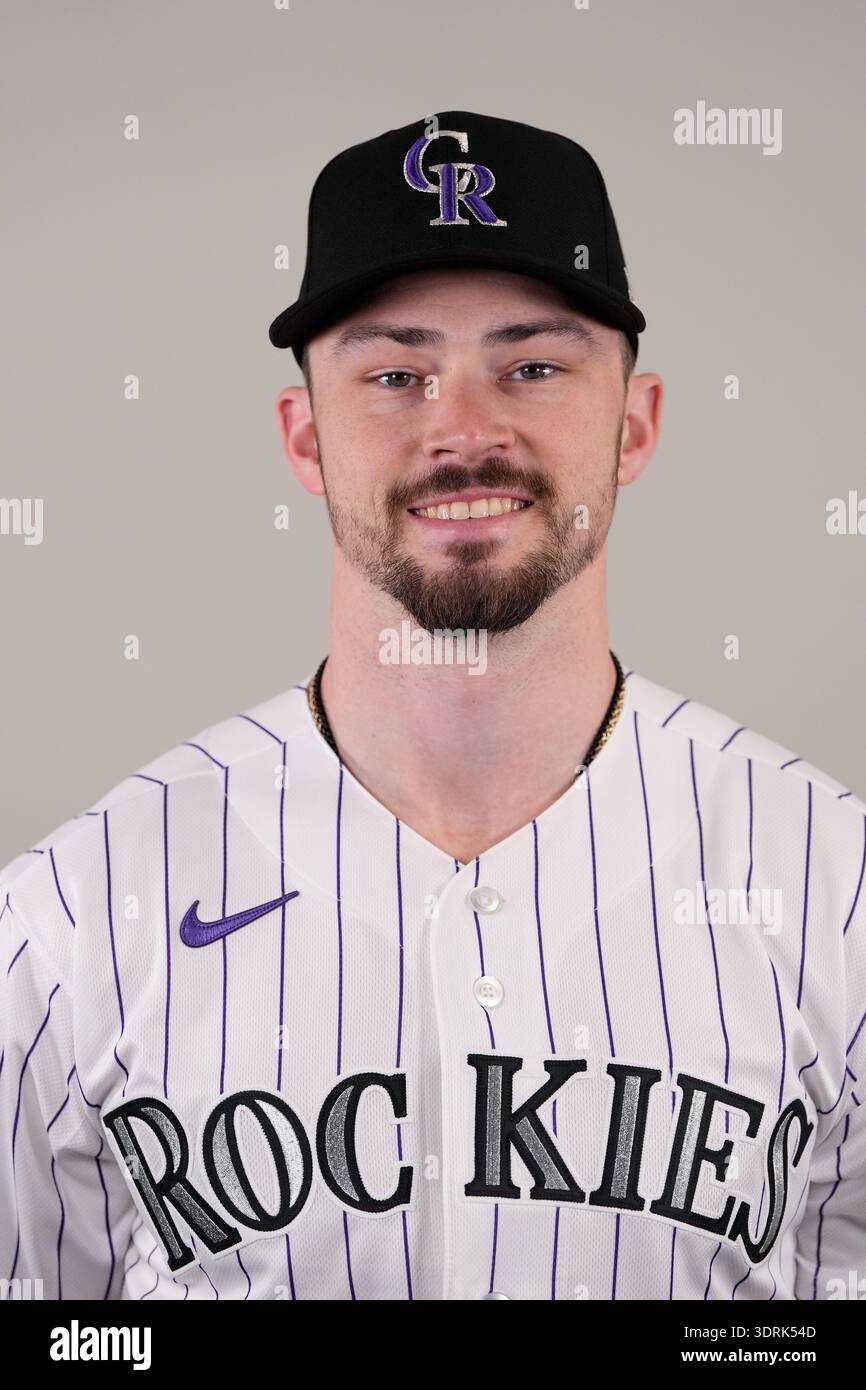 This is a 2026 photo of Brenton Doyle of the Colorado Rockies baseball ...