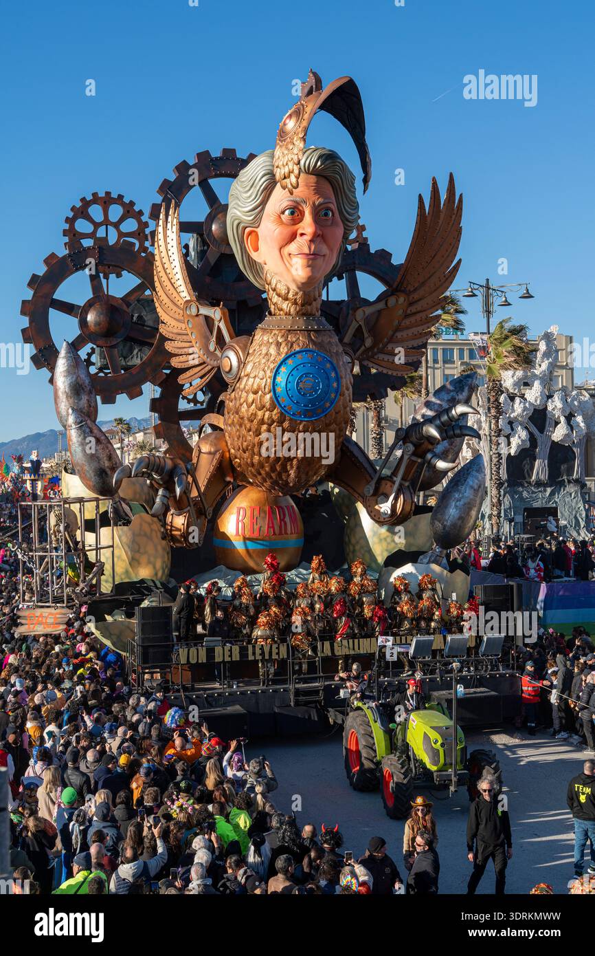 Viareggio Carnival 2026, first-class float "Le uova dalla gallina d'oro ...