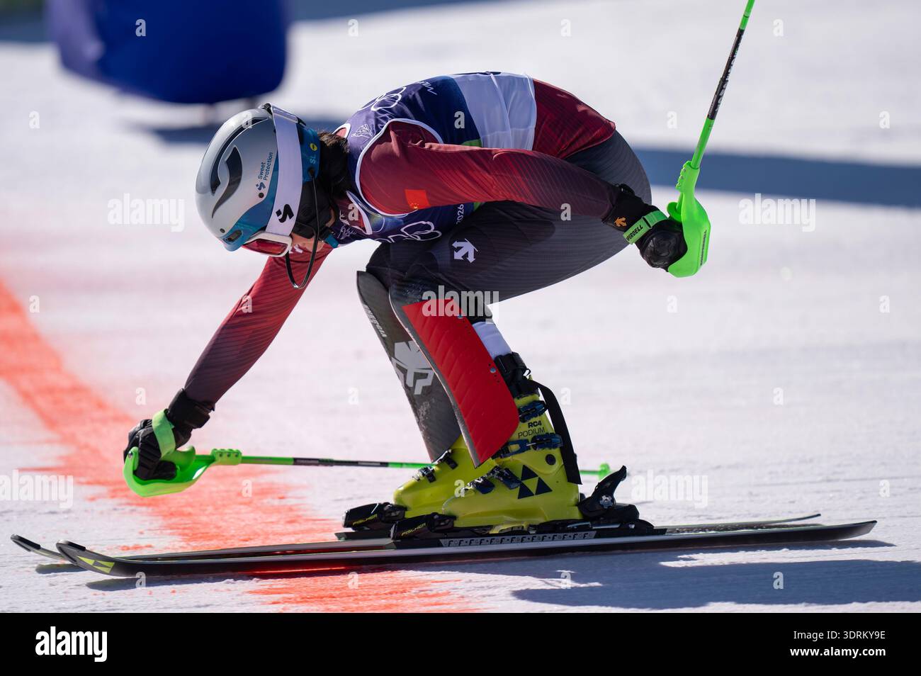 Cortina D'ampezzo, Italy. 18th Feb, 2026. Zhang Yuying of China ...