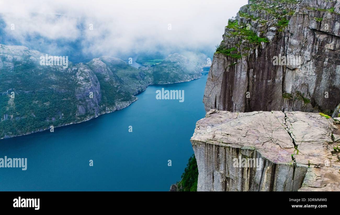 Dramatic rocky cliffs rise above hi-res stock photography and images ...