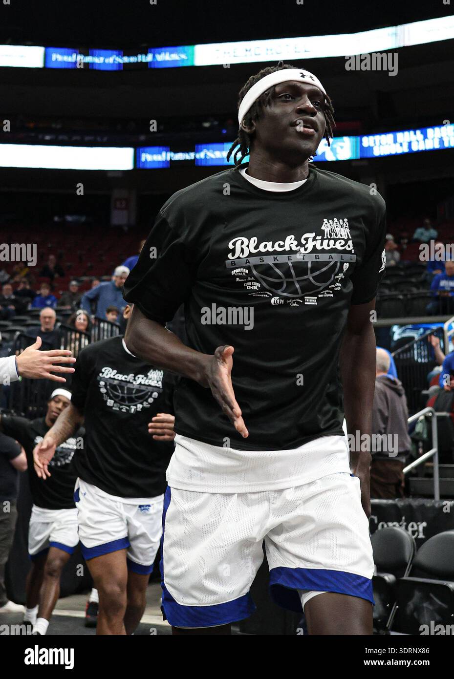 Seton Hall guard Jacob Dar (1) before the game at Prudential Center ...