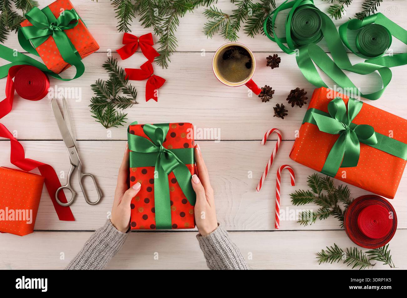 Creating mosaic seasonal decorations hi-res stock photography and ...