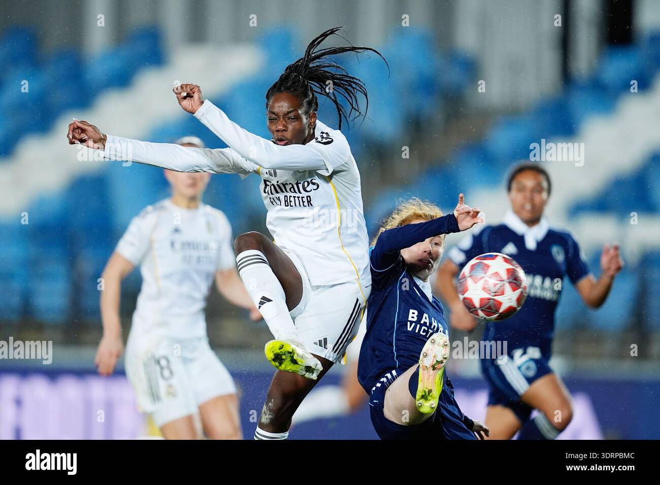 Naomie Feller of Real Madrid scores a goal 1-0 during the UEFA Women's ...