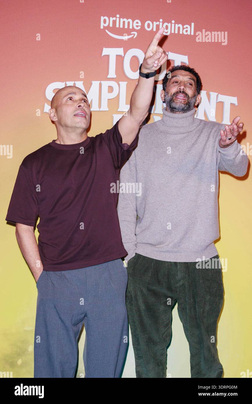 Eric Judor and Ramzy Bedia attend the photocall held for the premiere ...