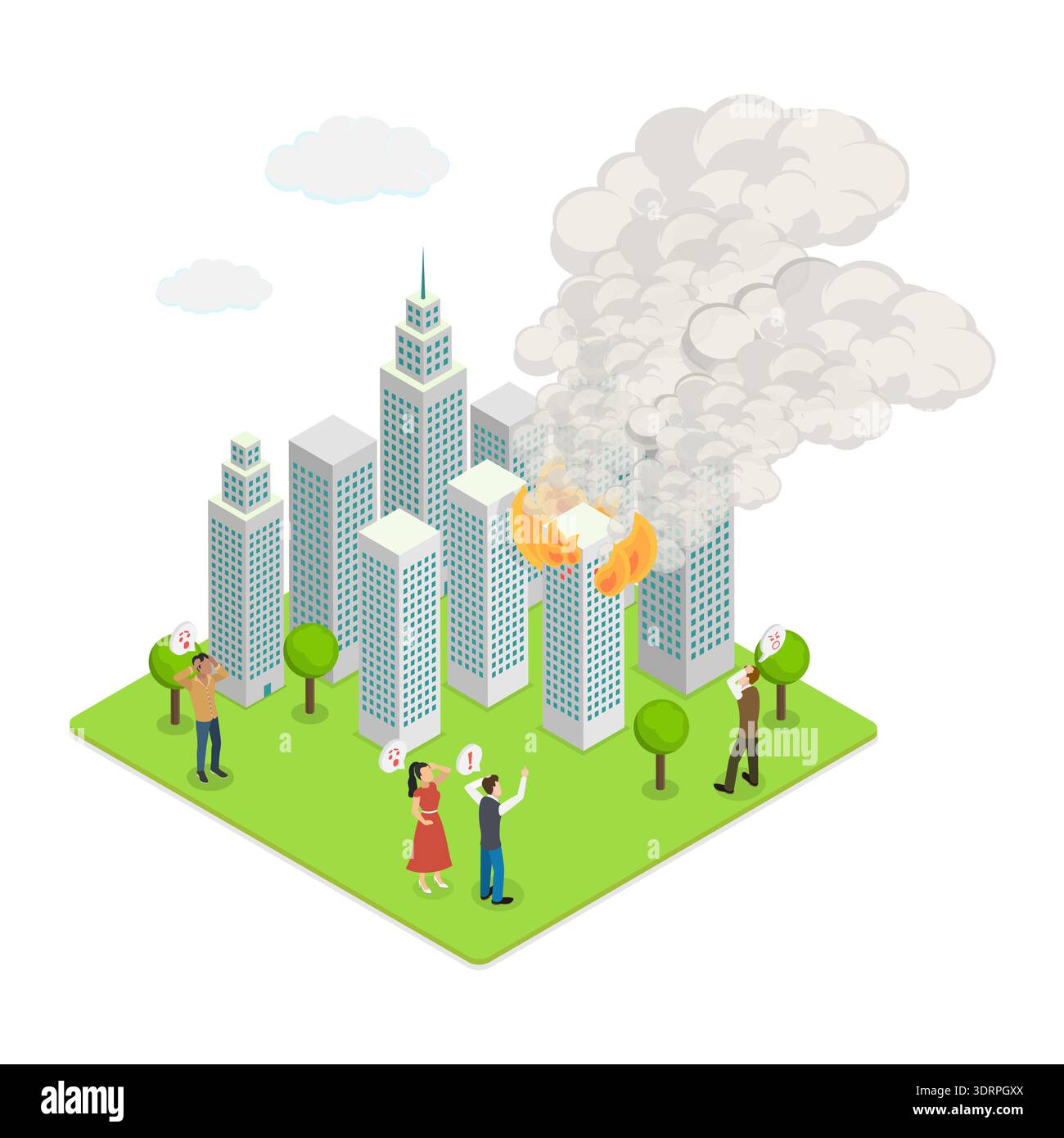 Fire department firefighter isometric 3d hi-res stock photography and ...