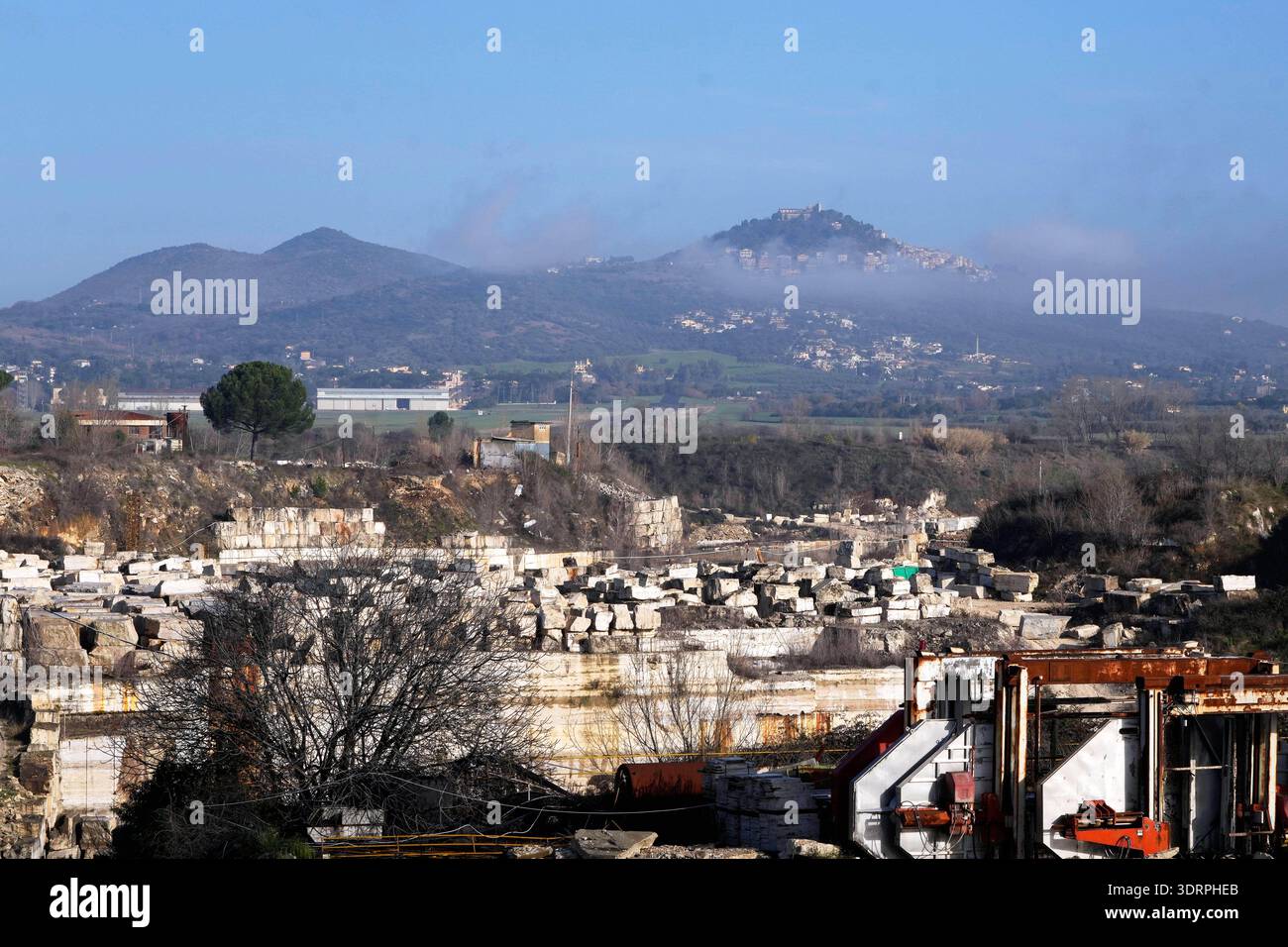 A general view of the Degemar Quarry near Tivoli, Italy, 35 kilometers ...