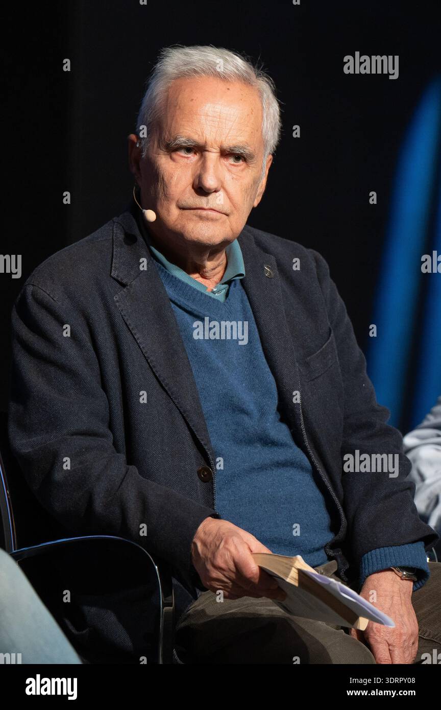 Juan Cruz attends the tribute to Joan Margarit at the Cervantes ...