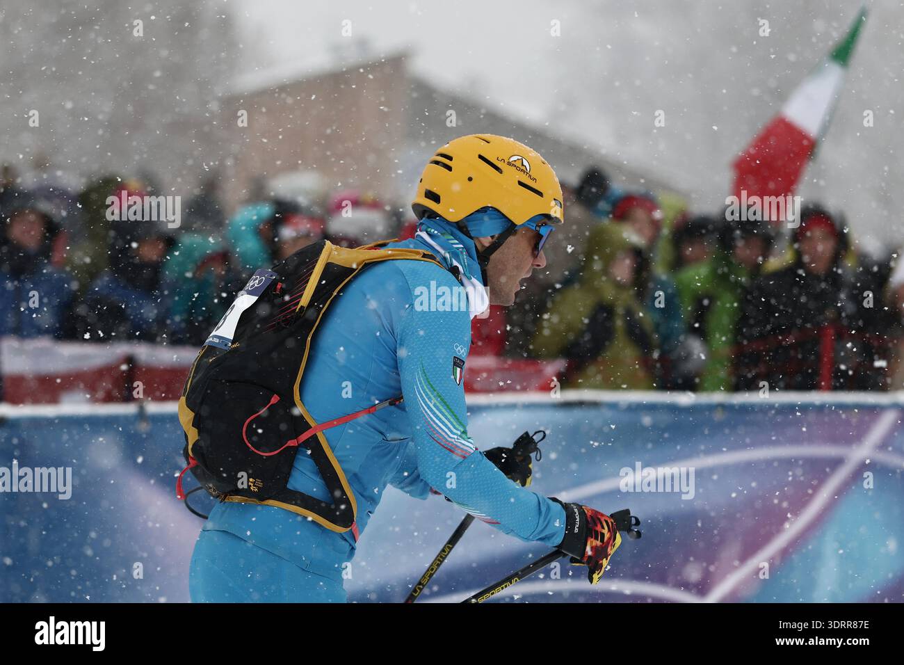 Italy's Michele Boscacci competes during a ski mountaineering men's ...