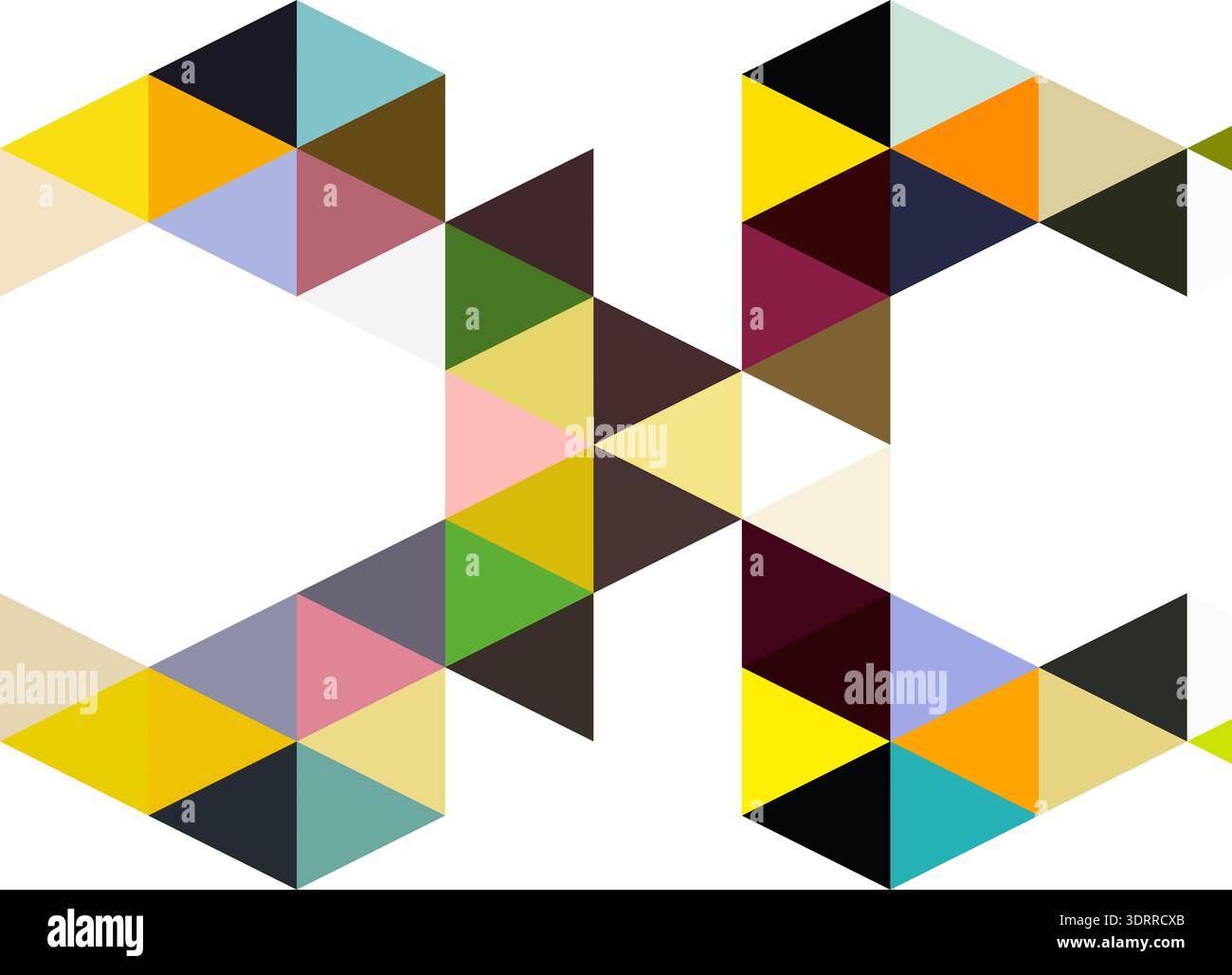 a digital geometric abstract artwork featuring a pattern of ...