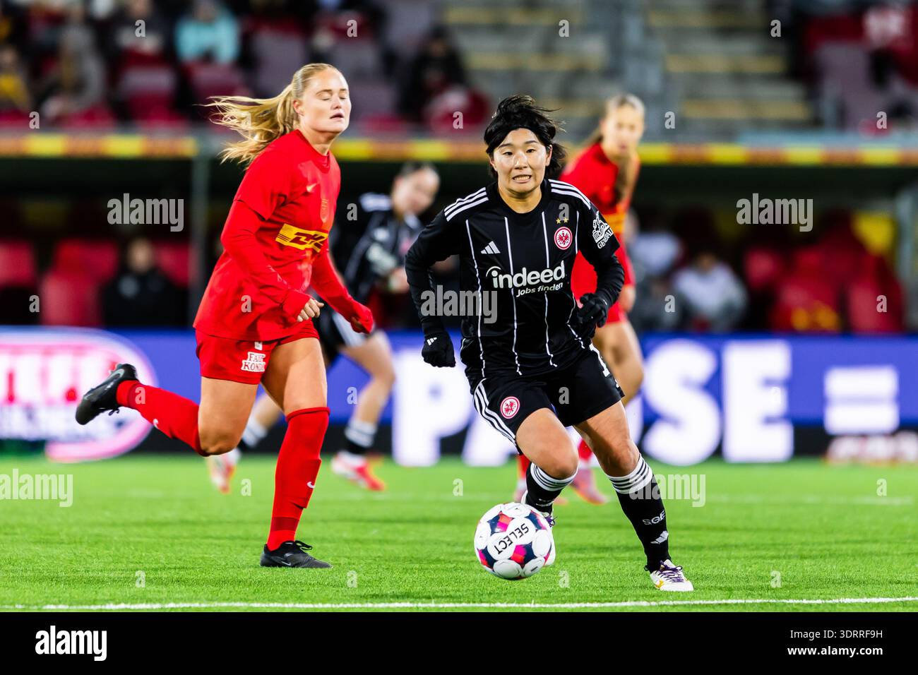 Farum, Denmark. 18th, February 2026. Remina Chiba (15) of Eintracht ...