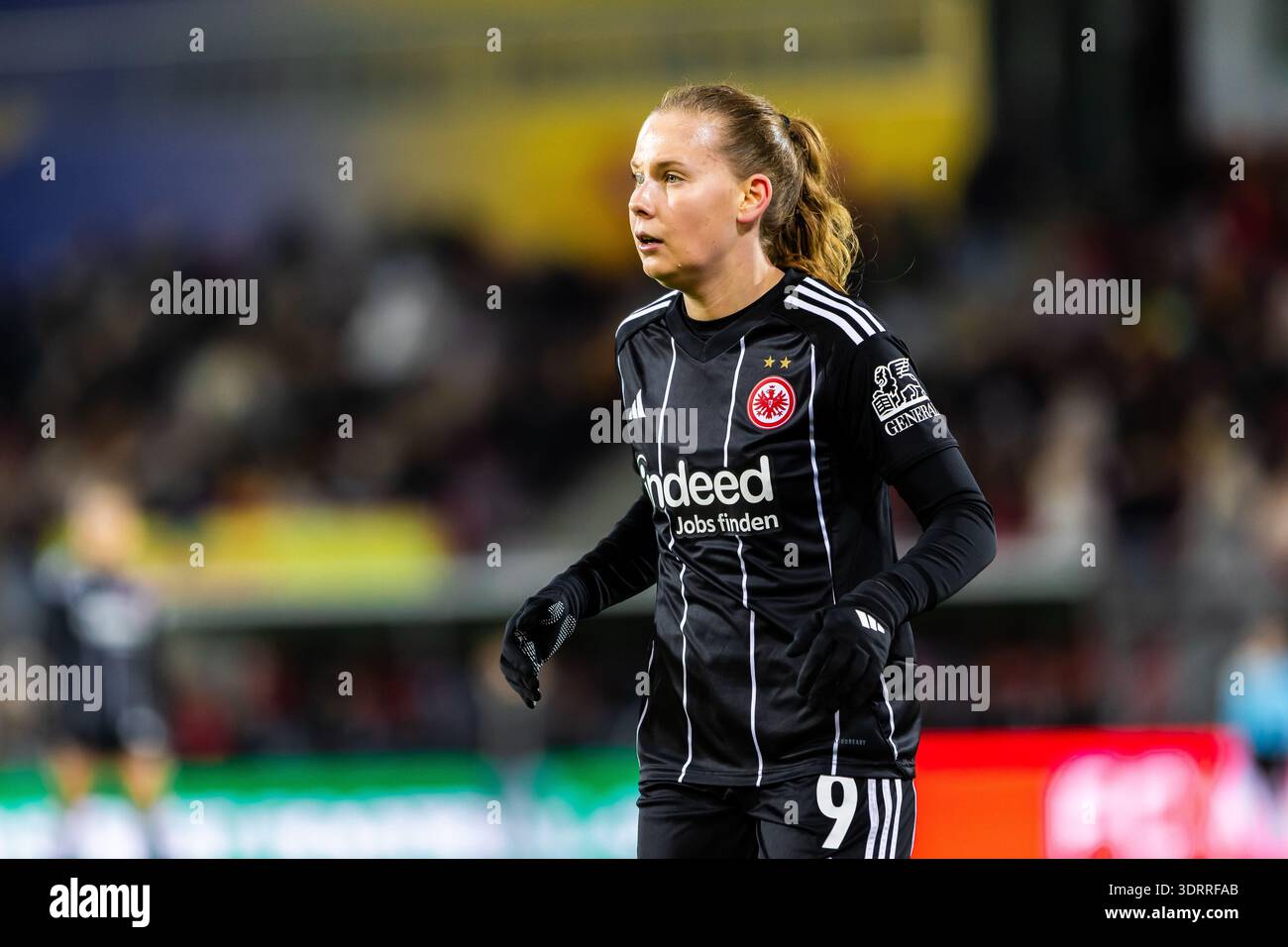 Farum, Denmark. 18th, February 2026. Jarne Teulings (9) of Eintracht ...