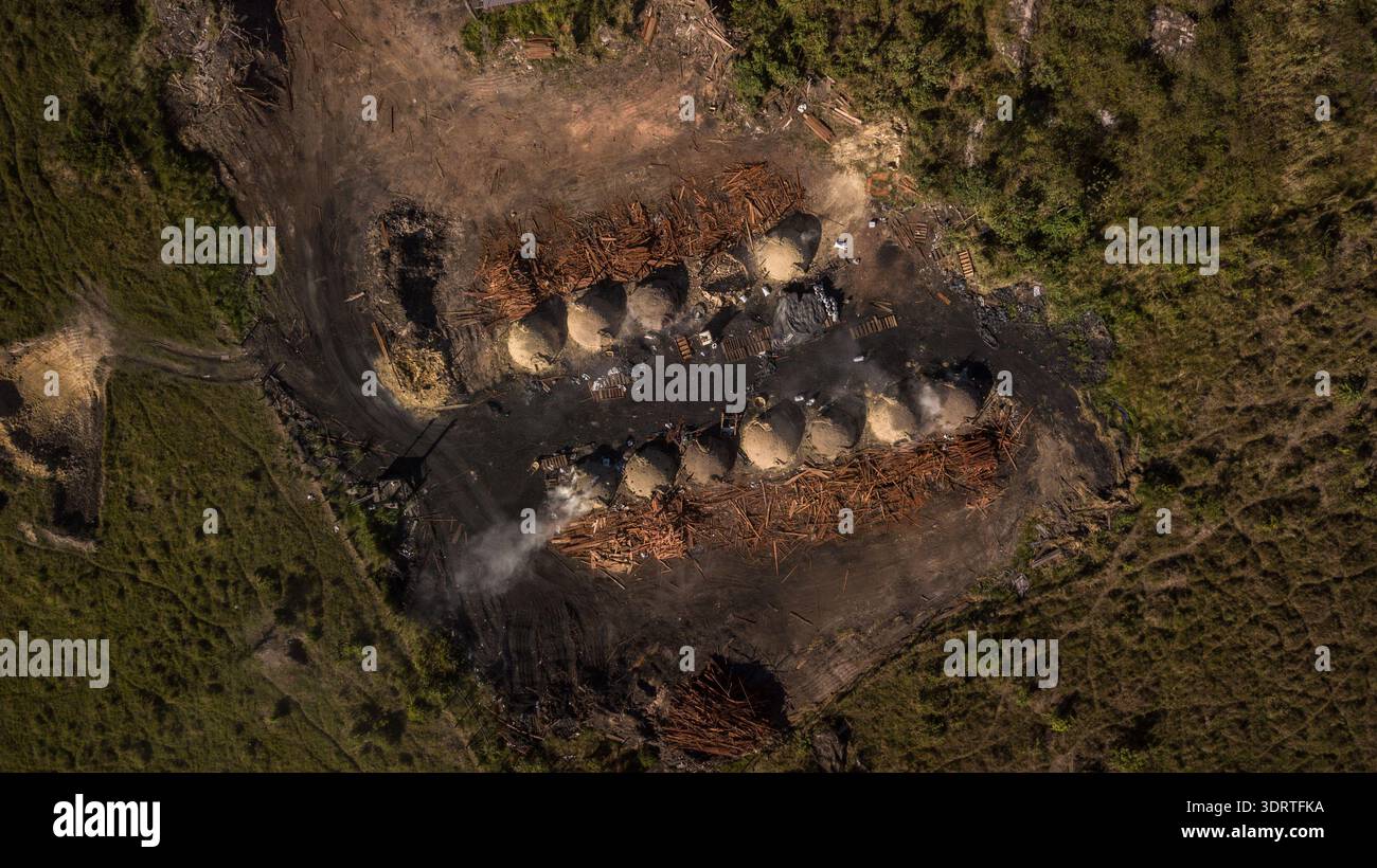 Aerial view conical mounds hi-res stock photography and images - Alamy