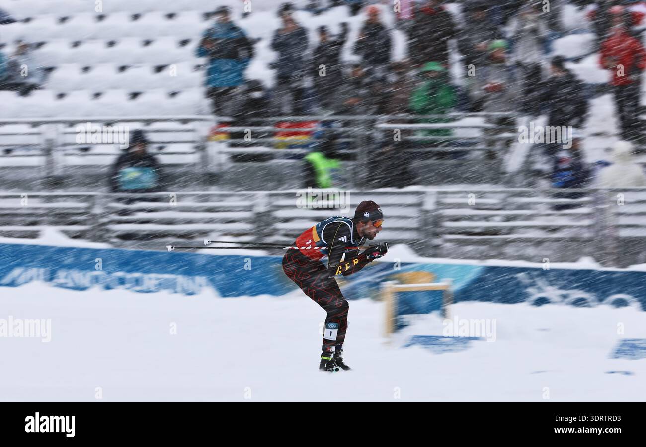 19 February 2026, Italy, Tesero: Olympia, Olympic Winter Games Milan ...