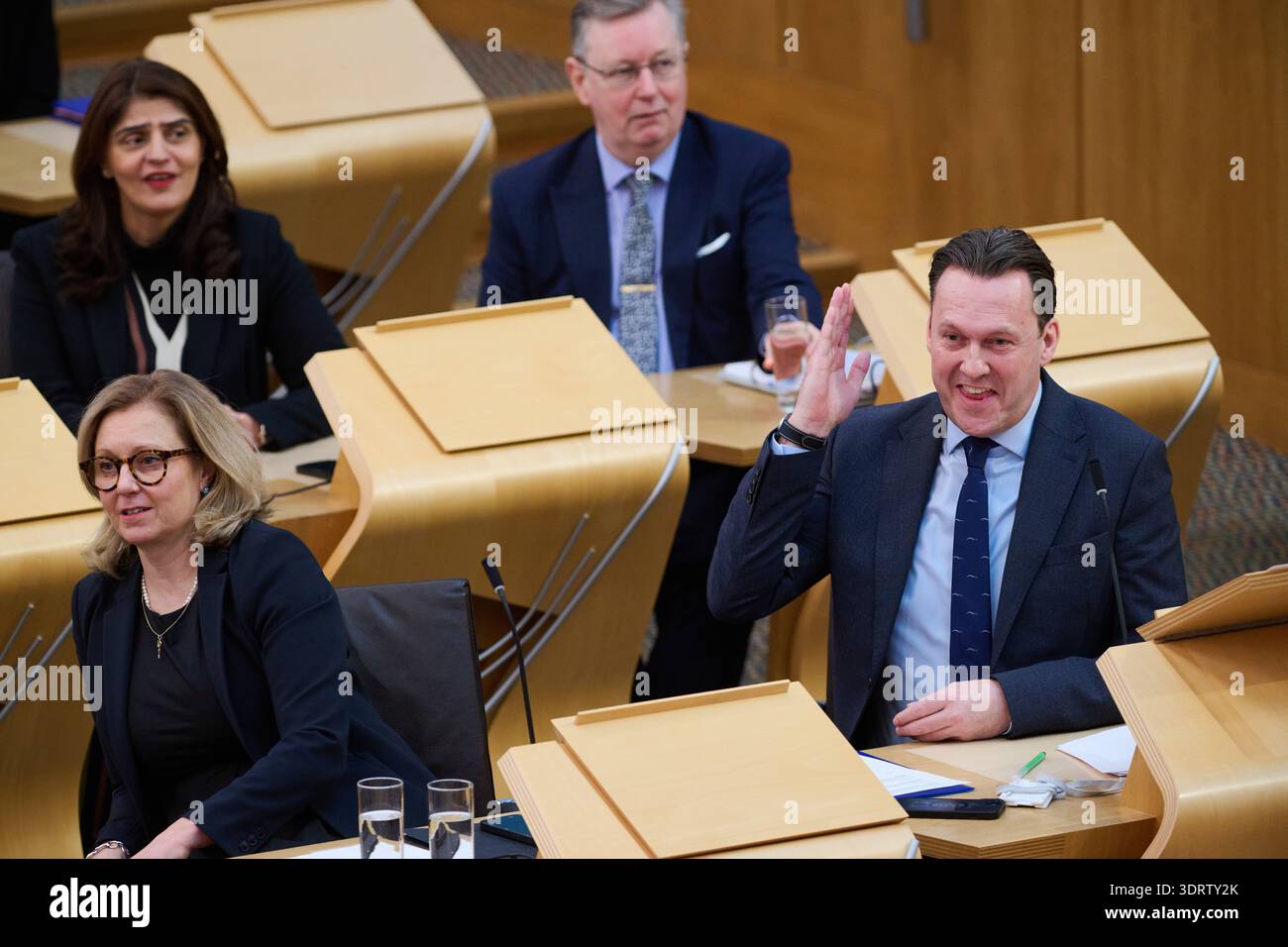 Edinburgh Scotland, UK 19 February 2026. Rachael Hamilton and Russell ...