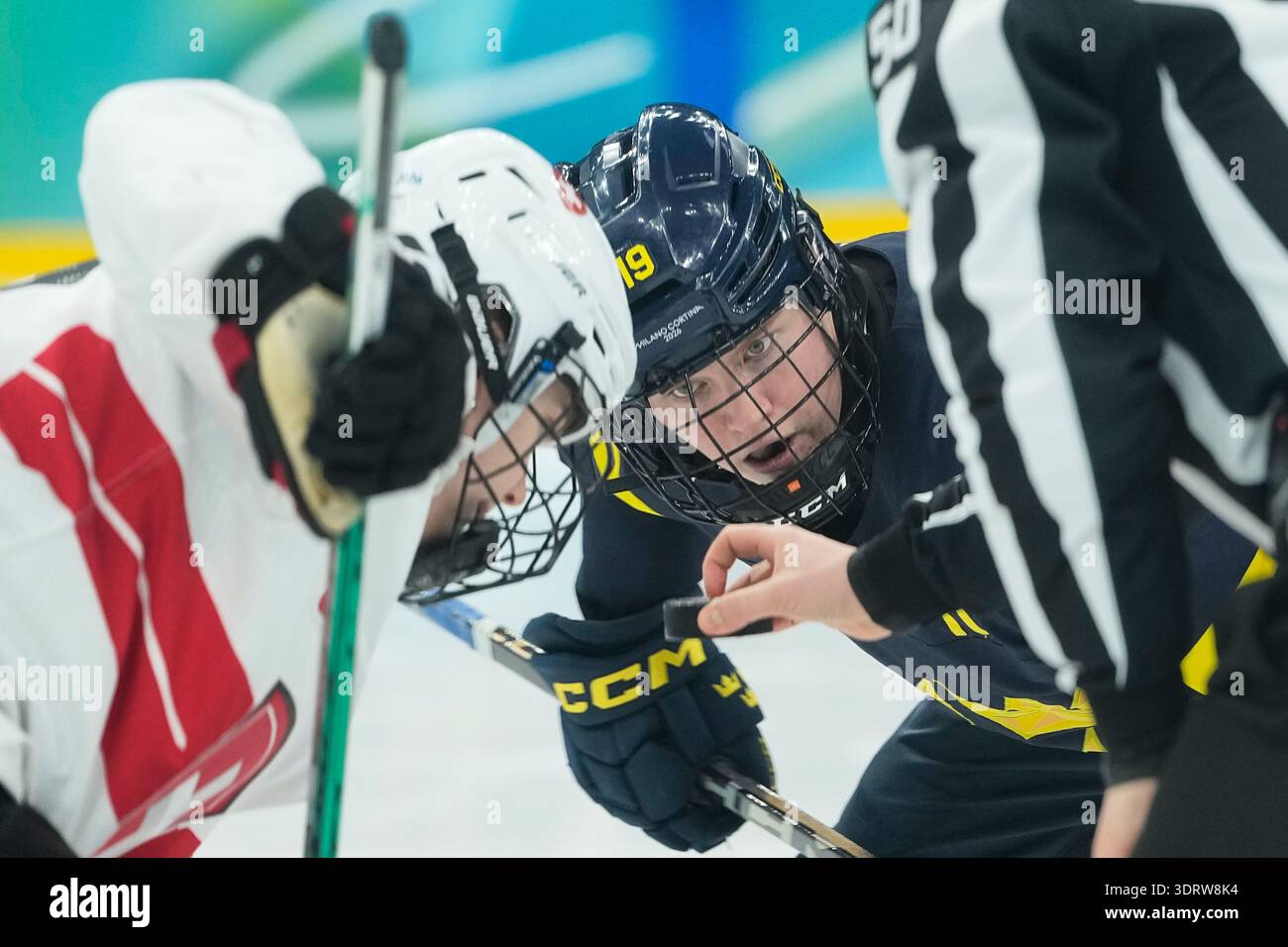 Sweden's Sara Hjalmarsson (19) waits for the referee to release the ...