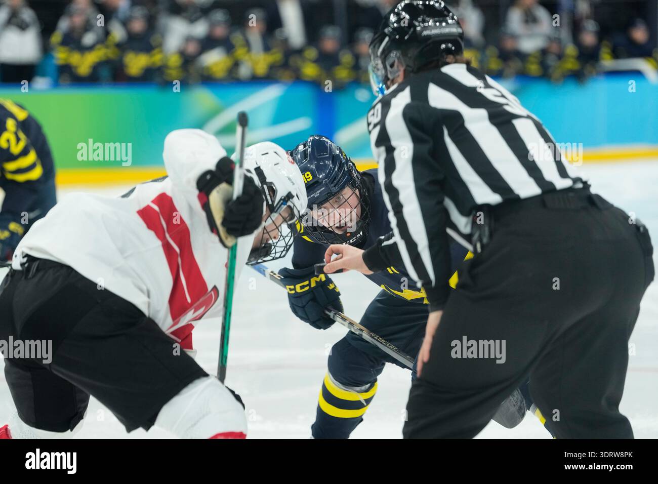 Sweden's Sara Hjalmarsson (19) waits for the referee to release the ...