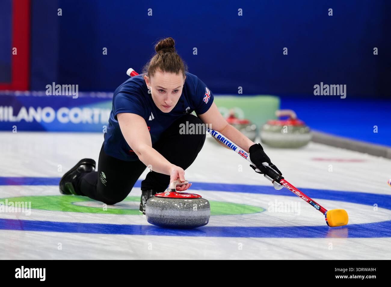 Great Britain's Jennifer Dodds during the Women's Curling match against ...