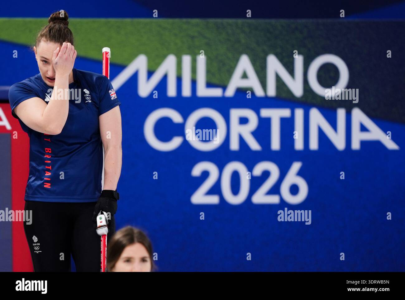 Great Britain's Jennifer Dodds during the Women's Curling match against ...