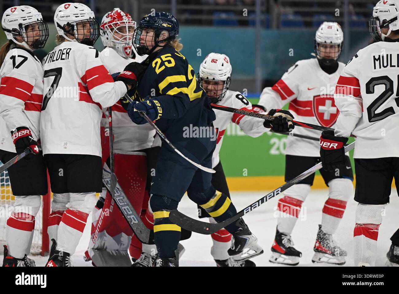 LJUNGBLOM Lina (SWE) fight during Women's Ice Hockey - Bronze Medal ...