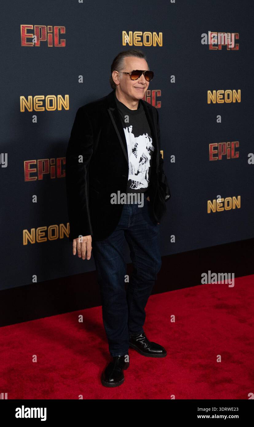 Matthew Gross arrives on the red carpet premiere of Epic: Elvis Presley ...