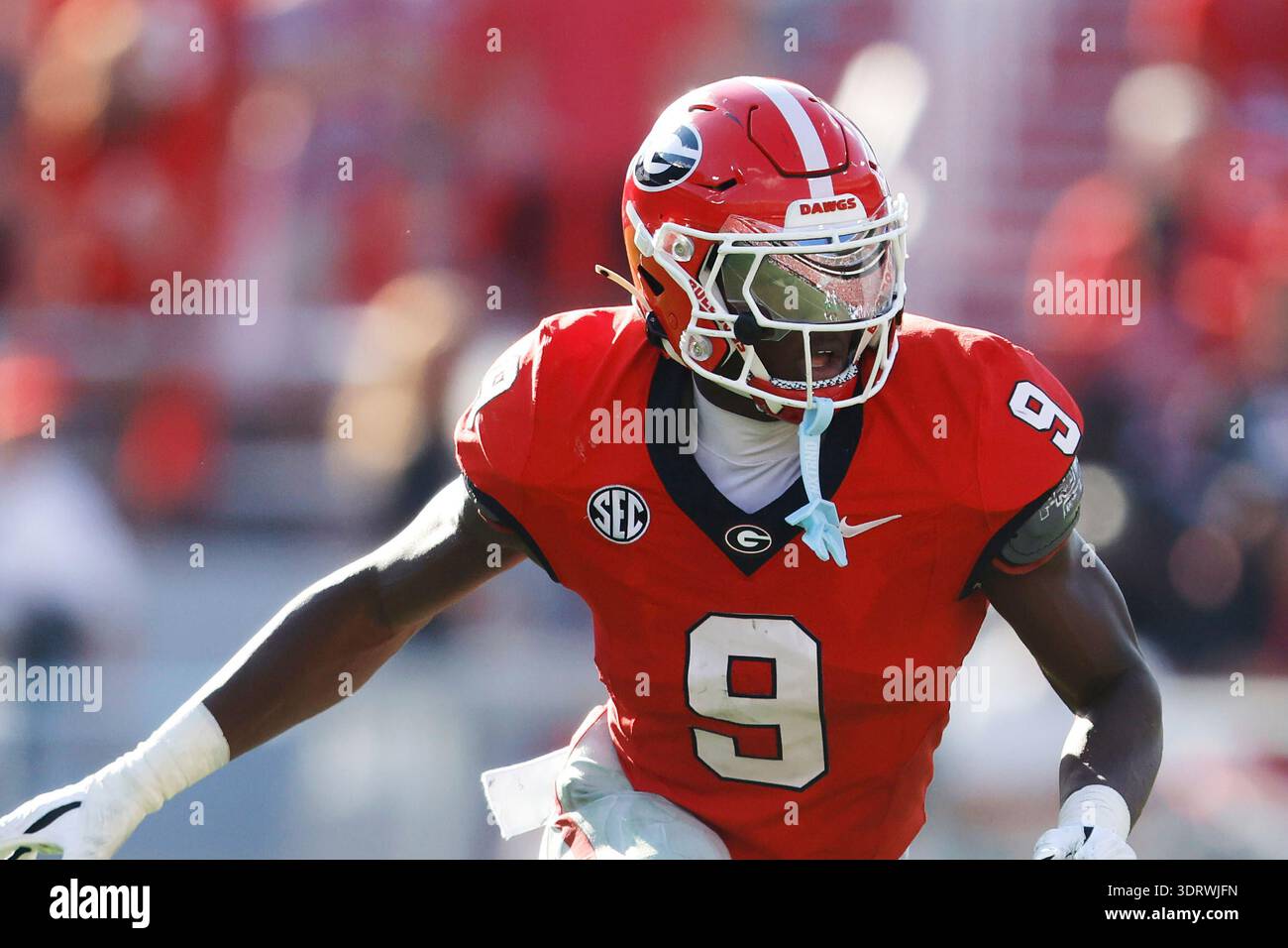 FILE - Georgia linebacker Chris Cole (9) during an NCAA football game ...