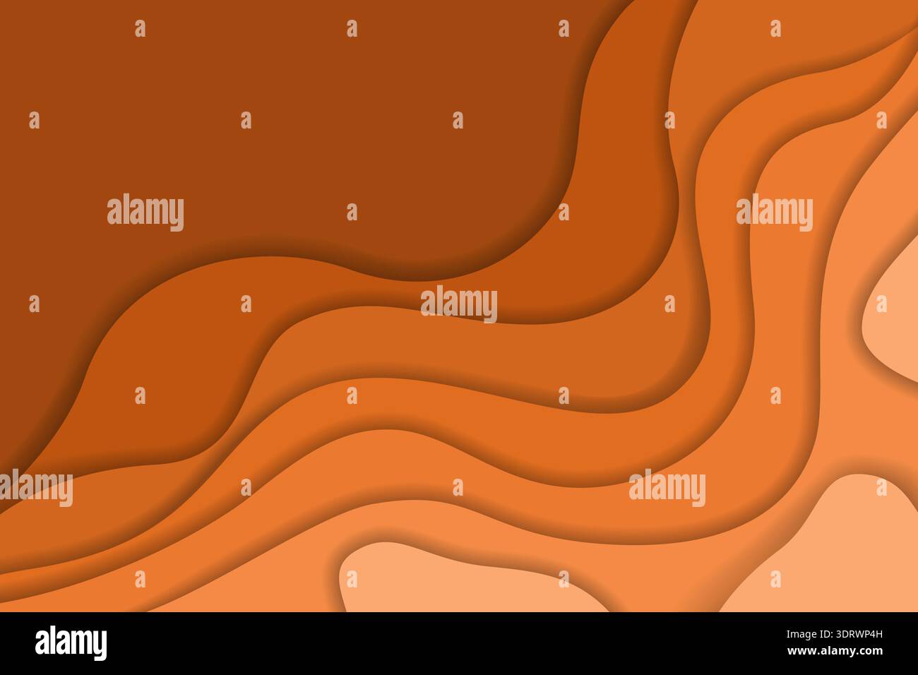 Abstract orange wavy paper hi-res stock photography and images - Alamy
