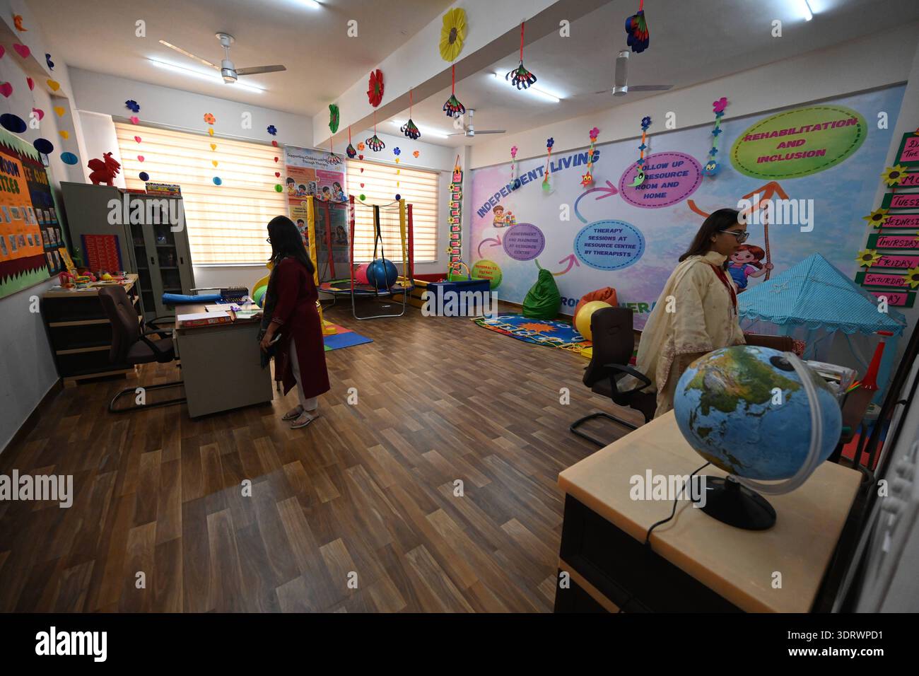 NEW DELHI, INDIA - FEBRUARY 17: View of kinder garden room at first CM ...