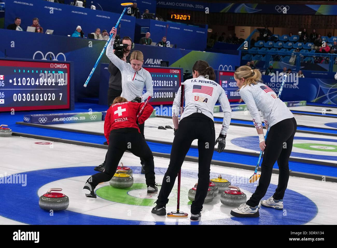 Switzerland's Silvana Tirinzoni in action during the women's curling ...