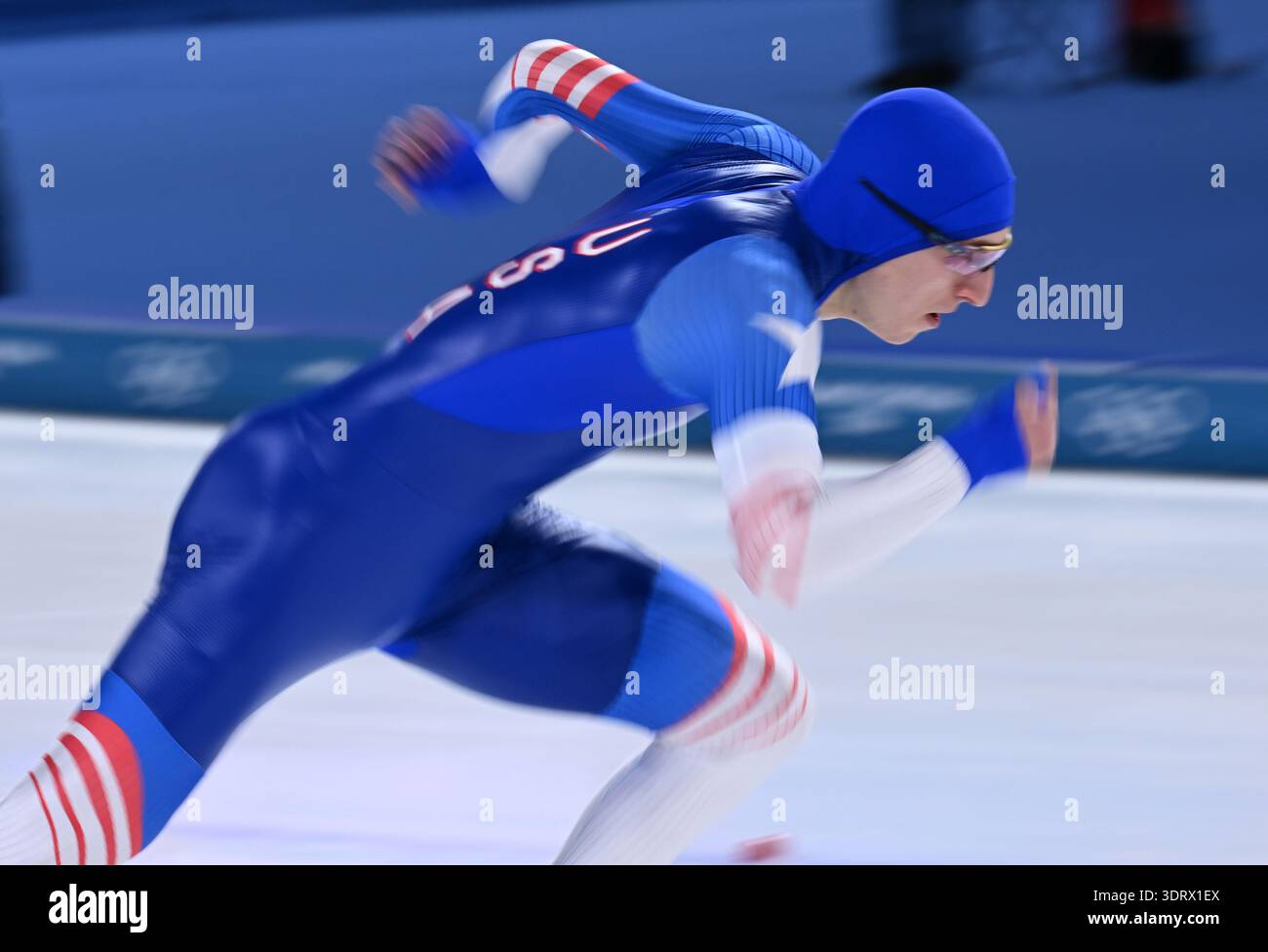 Jordan STOLZ of United States competes in the speed skating men's 1500 ...
