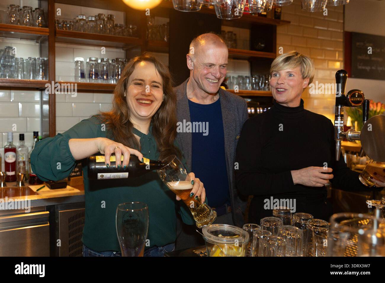 Ricarda Lang,Thomas Poreski, und Cindy Holmberg. Politik: Ricarda Langt ...