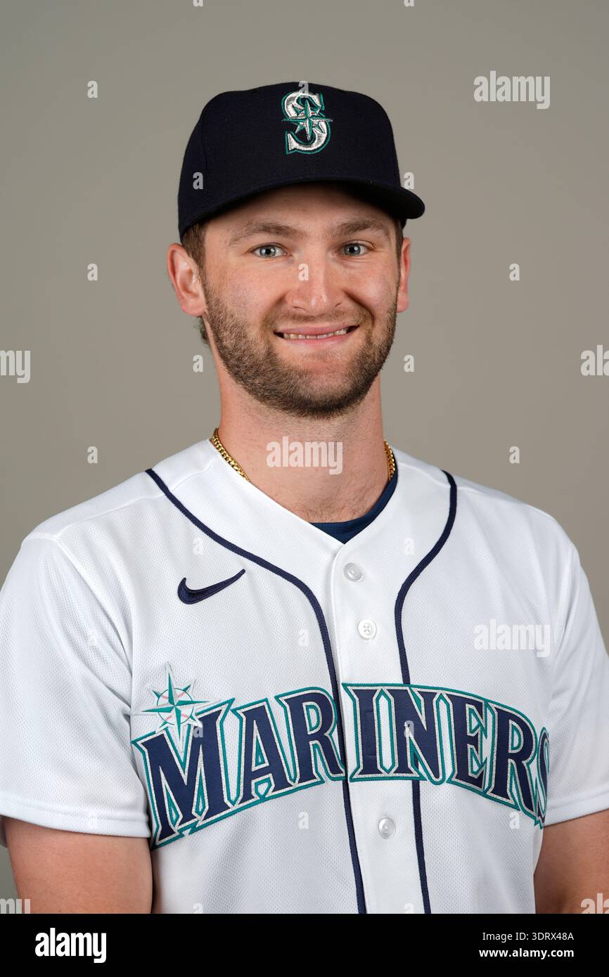 Seattle Mariners' Josh Simpson is seen Thursday, Feb. 19, 2026, in ...