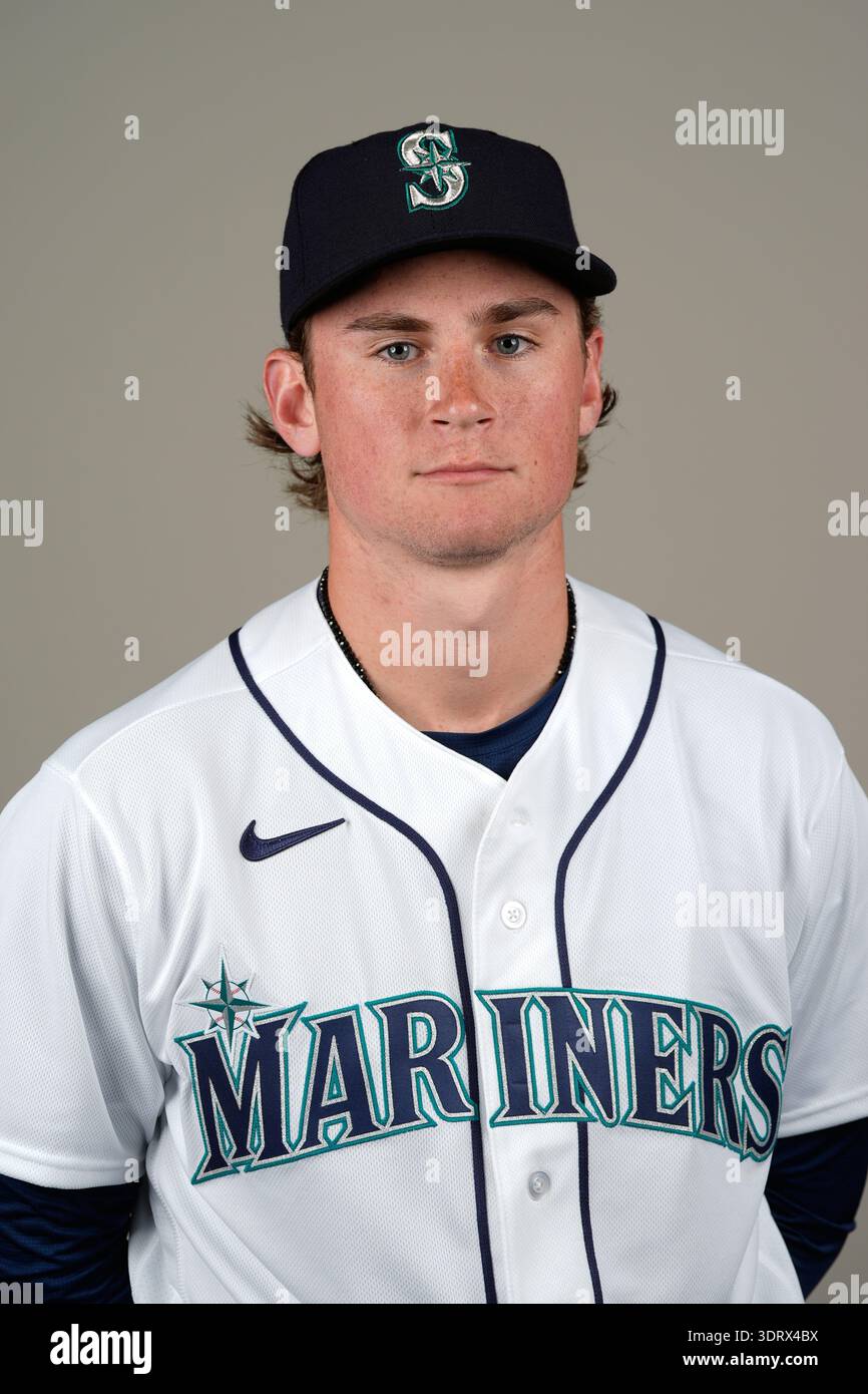 Seattle Mariners' Colt Emerson is seen Thursday, Feb. 19, 2026, in ...