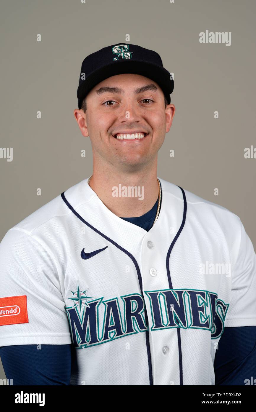 Seattle Mariners' Dominic Canzone is seen Thursday, Feb. 19, 2026, in ...