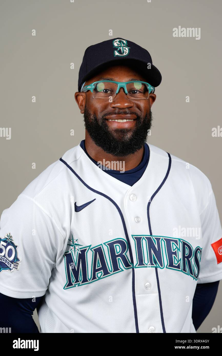 Seattle Mariners' Eric Young Jr. is seen Thursday, Feb. 19, 2026, in ...