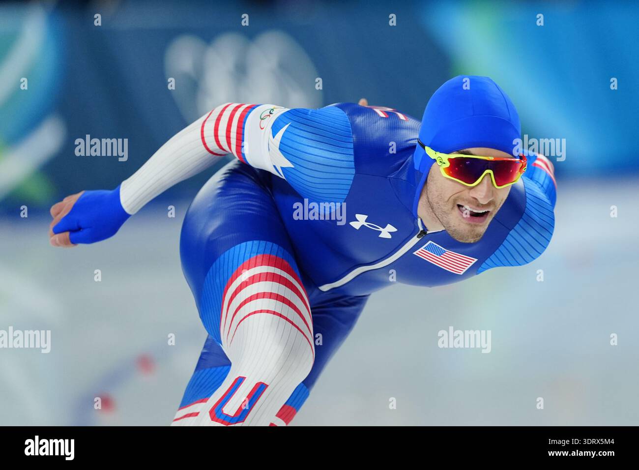 LEHMAN Emery competing for the Olympic Speed Skating Men's 1500m for ...