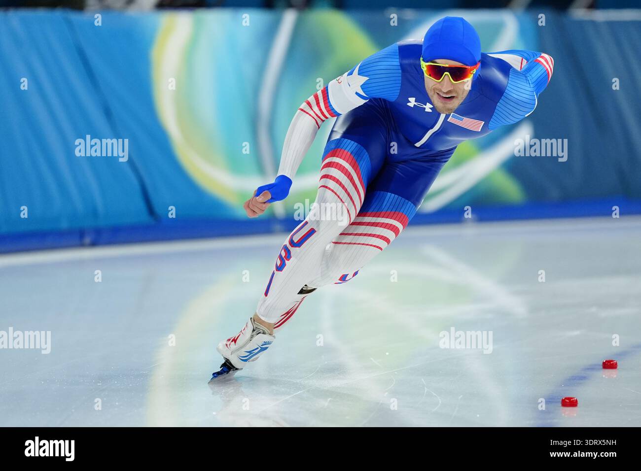 LEHMAN Emery competing for the Olympic Speed Skating Men's 1500m for ...