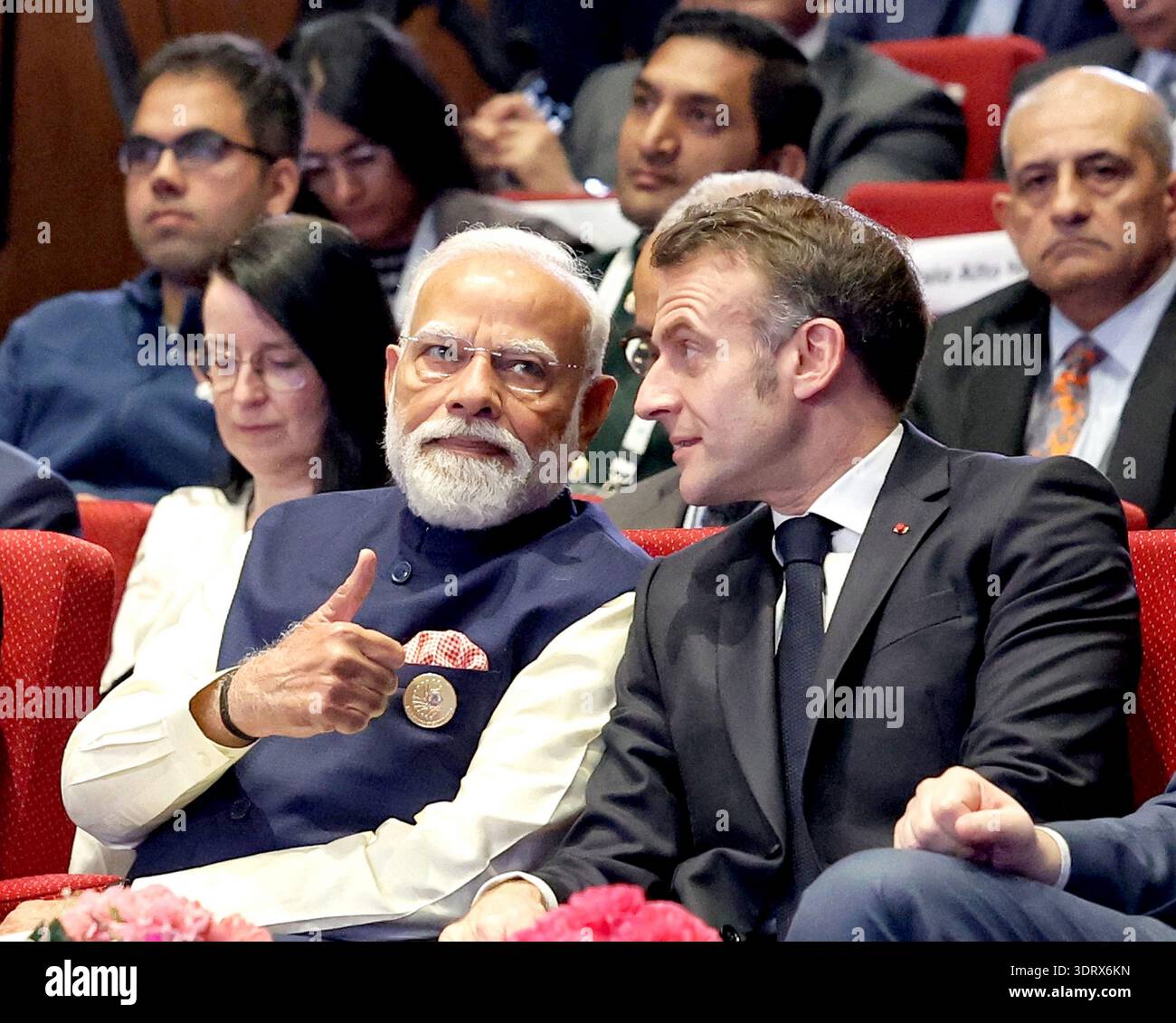 New Delhi, India. 19th Feb, 2026. India PM Narendra Modi with other ...