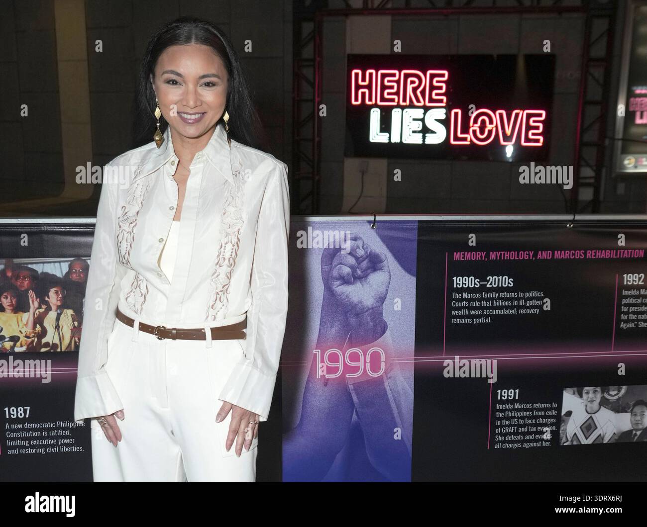 Jennifer Paz at the HERE LIES LOVE Opening Night held at the Mark Taper ...