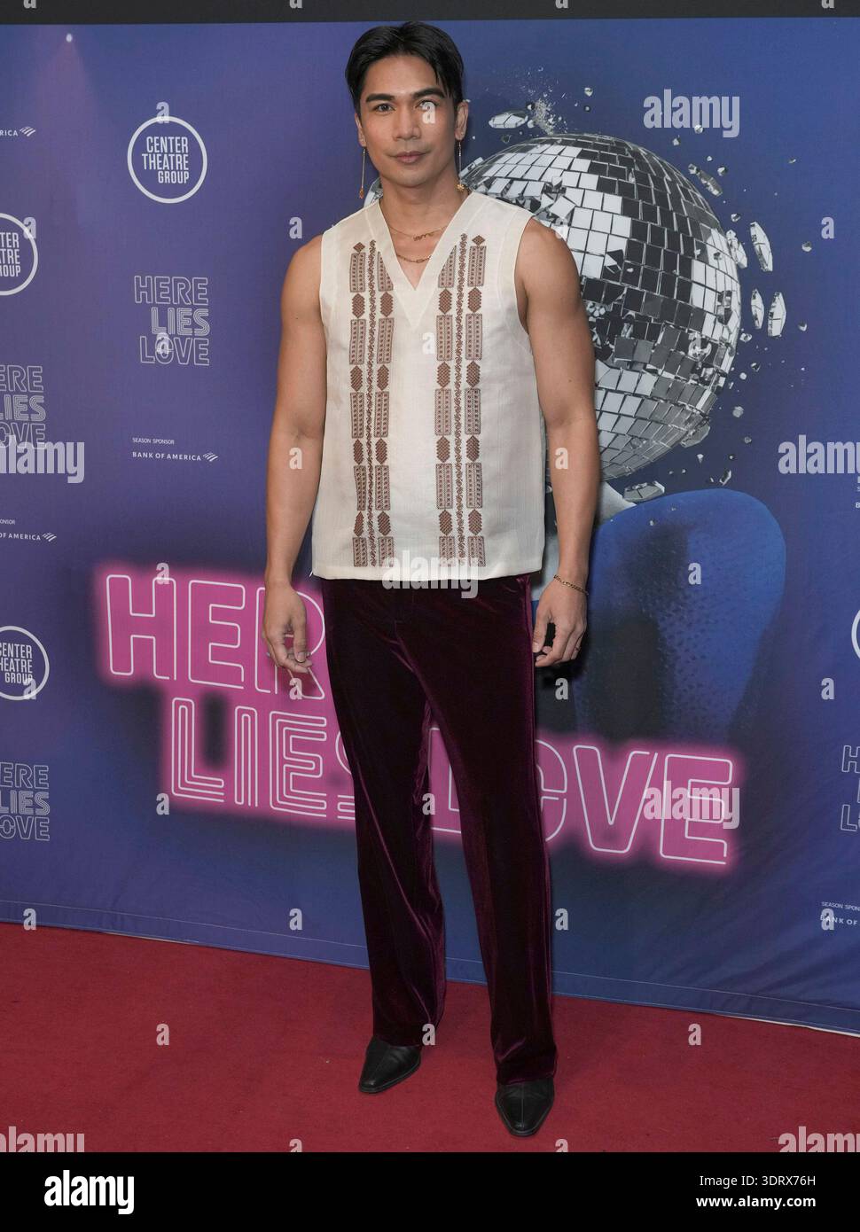 Steven-Adam Agdeppa at the HERE LIES LOVE Opening Night held at the ...