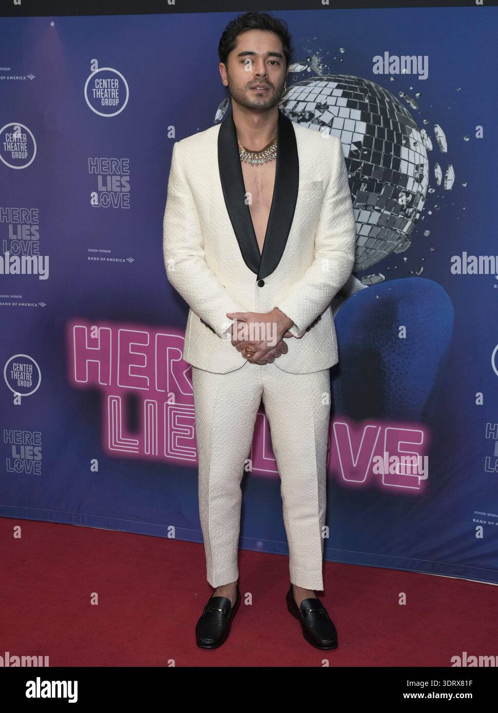 Chris Renfro at the HERE LIES LOVE Opening Night held at the Mark Taper ...