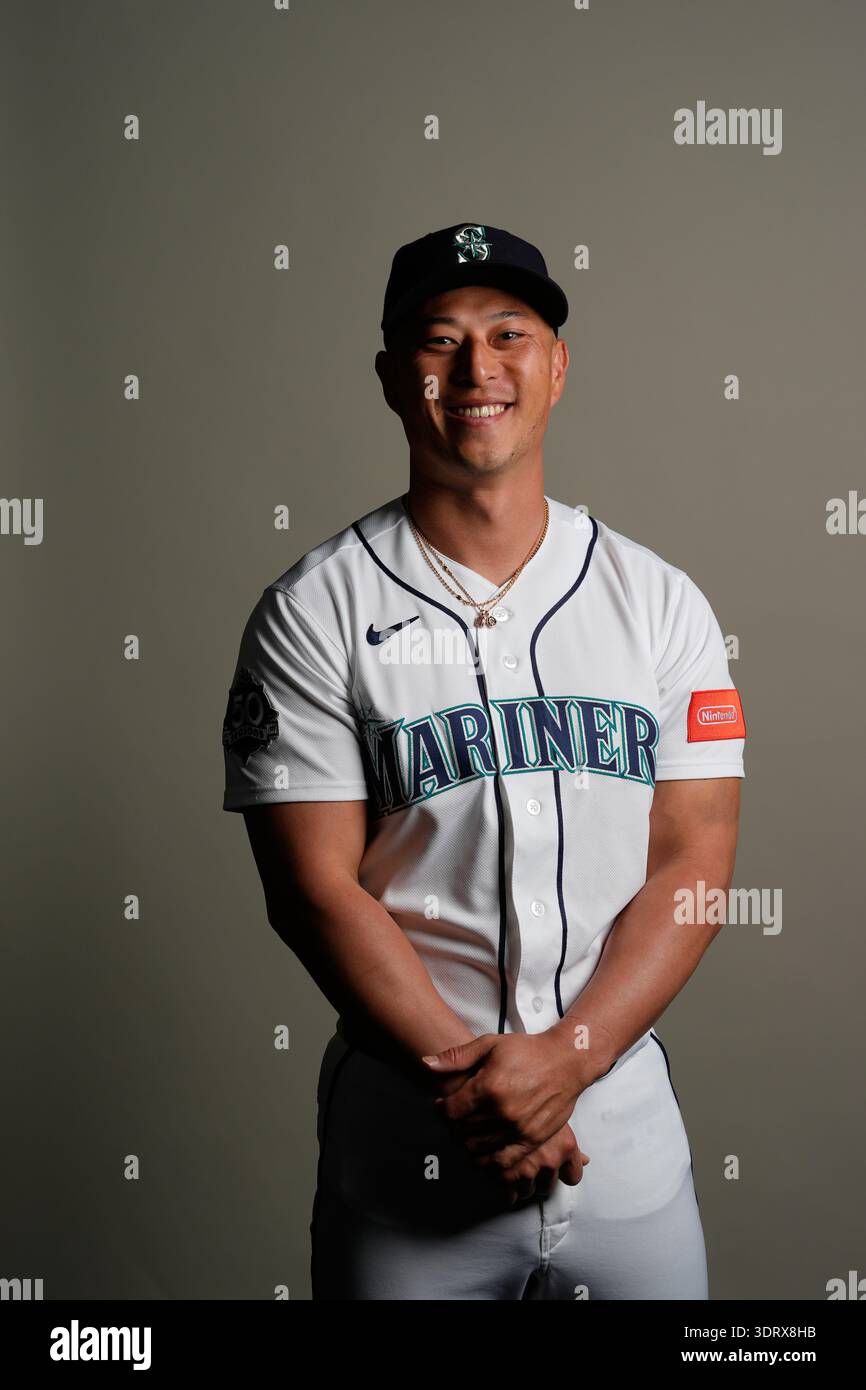 Seattle Mariners' Rob Refsnyder is seen Thursday, Feb. 19, 2026, in ...