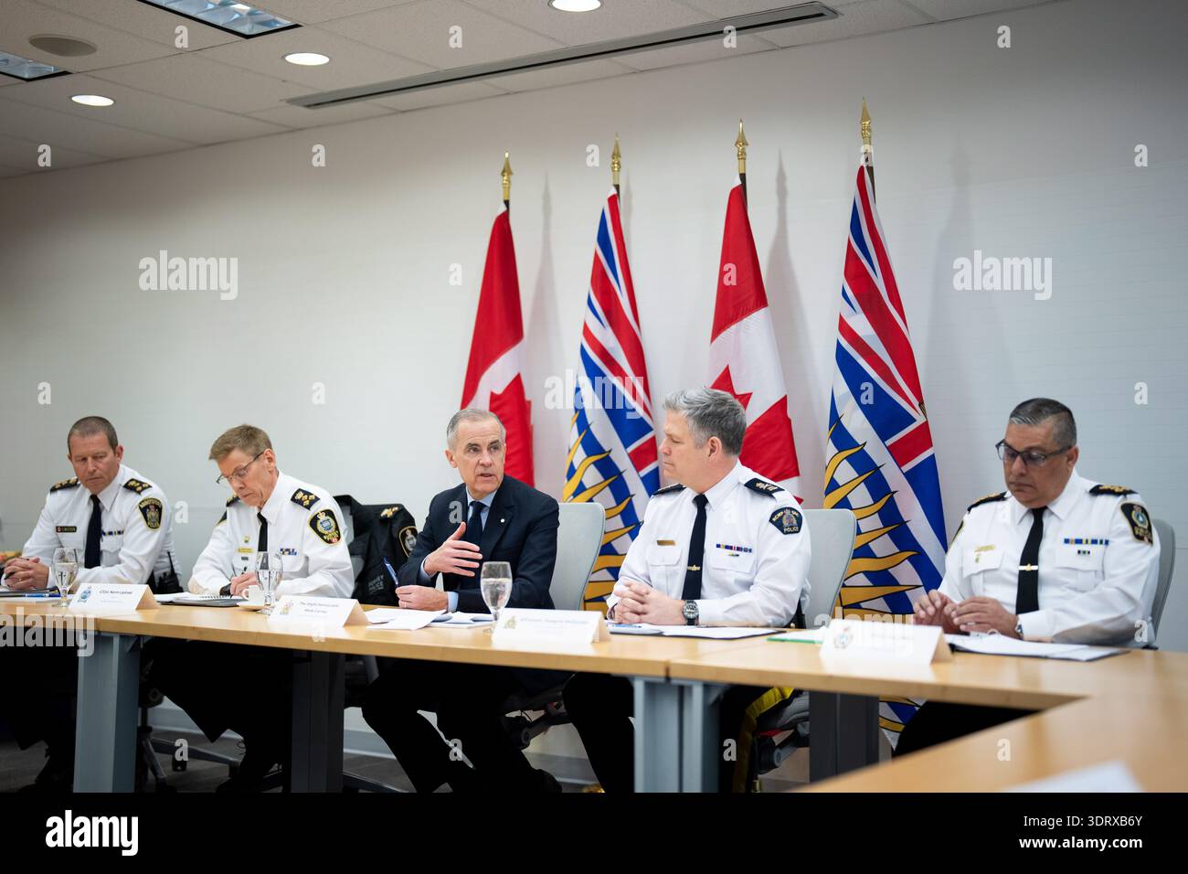 Surrey, Canada. 19th Feb, 2026. Prime Minister Mark Carney speaks ...