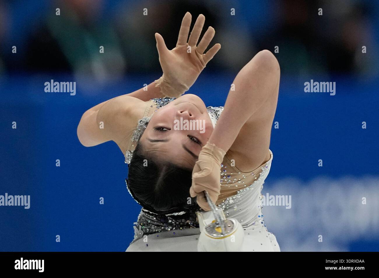Zhang Ruiyang of China competes during the women's figure skating free ...