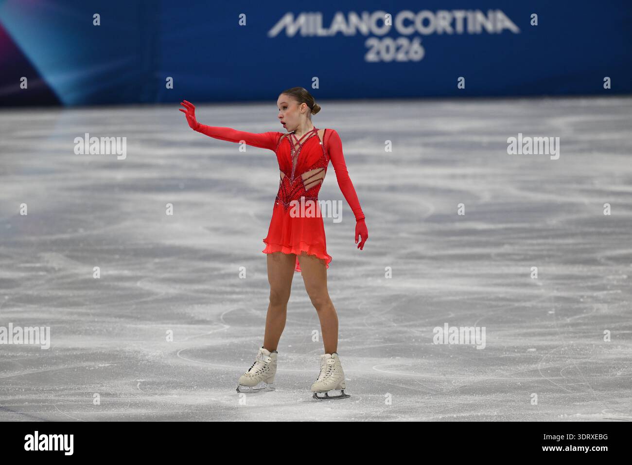 MILAN, ITALY - 19 FEBRUARY 2026: Mariia SENIUK of Israel compete during ...