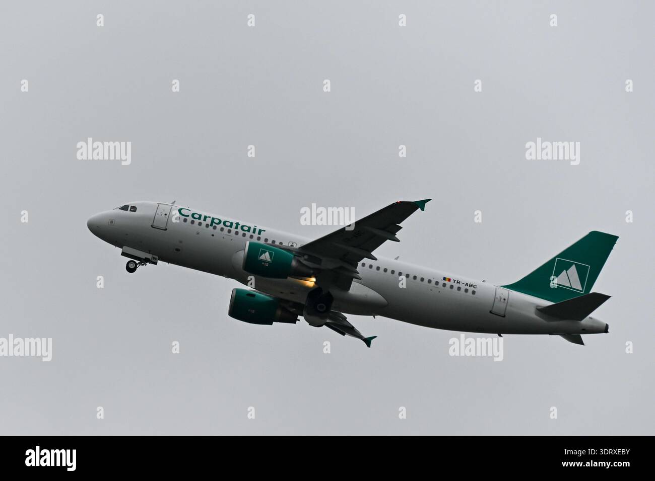 Brussels, Belgium - February 13, 2026: Carpatair Airbus A320-216 YR-ABC ...